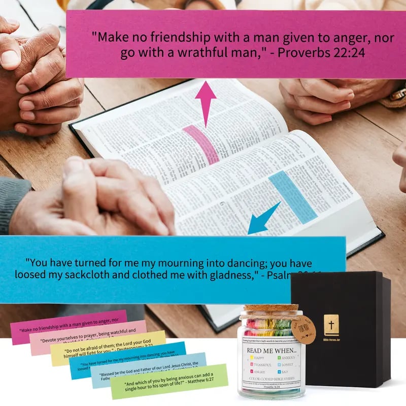 ️Inspirational Bible Verses Jar 🎁 A Reminder of God's Words💖 – Tivexora